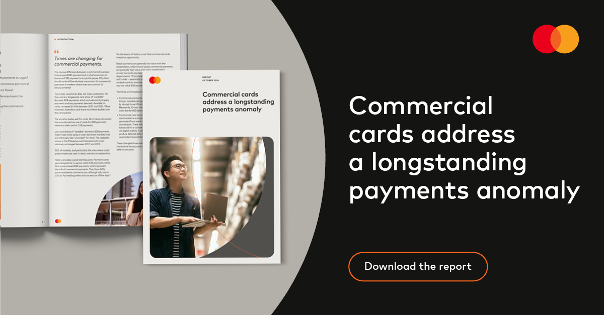 Commercial cards address a longstanding payments anomaly | Mastercard Services